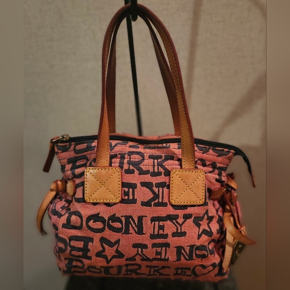 Dooney & Bourke | Bags | Dooney Bourke Pink Logo Handbag Euc | Poshmark